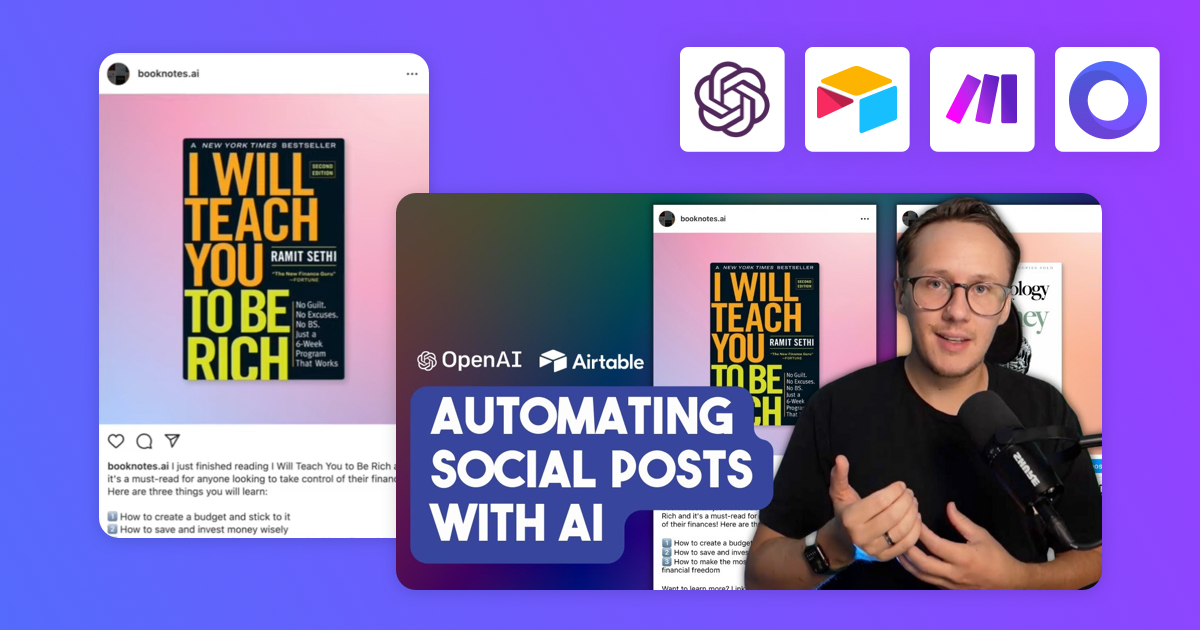 How to automate your social media posts with GPT-3, Airtable, Make & Placid - Placid.app